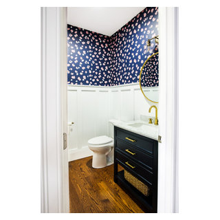 Updated in Navy Half Bath - Transitional - Powder Room - Boston - by ...