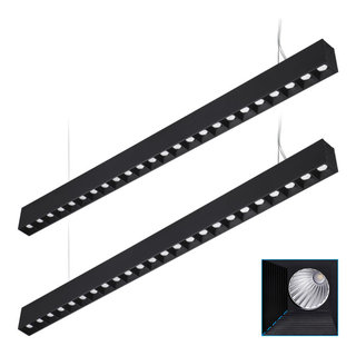 2 Pack 4" LED Linear Suspended Light Dimmable 4000K Cool White - Modern ...