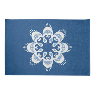 Ikat Mandala Chenille Rug, 2'x3' - Mediterranean - Area Rugs - by E by ...