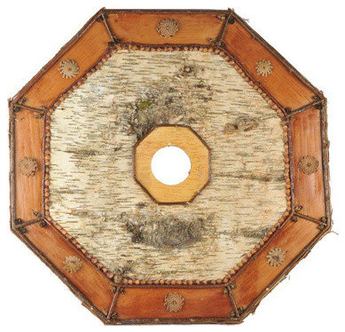 34W Birchwood Ceiling Medallion - Rustic - Ceiling Medallions - by ...