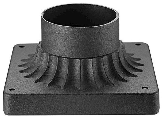 Granville 3.25 Black Pier Mount Base - Contemporary - Flush-mount ...