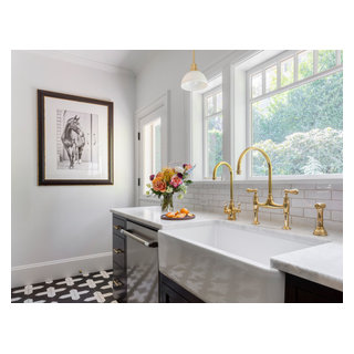 A Workhorse Sink Wall - Transitional - Kitchen - Portland - by Arciform ...
