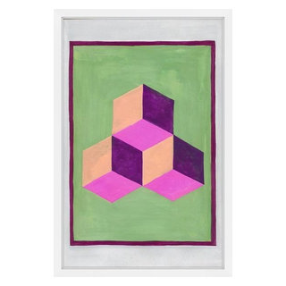 "Square Squad" Framed Painting Print, 30"x45" - Contemporary - Prints ...