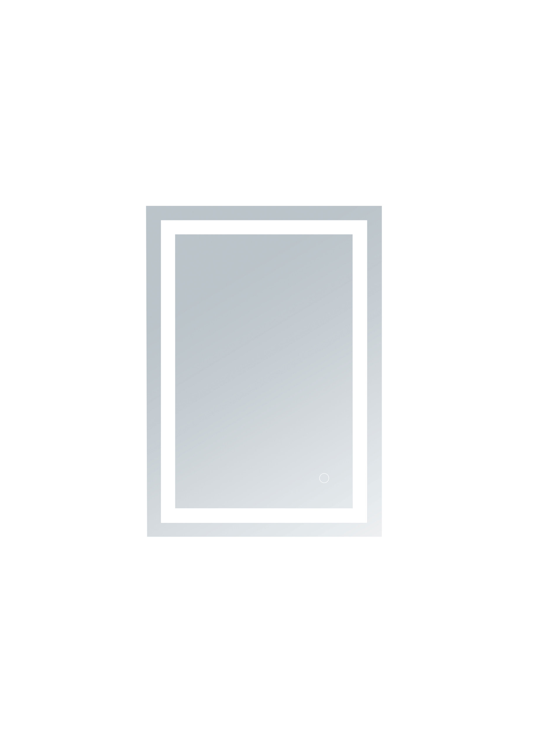 Terra Rectangle Dual Color LED Wall Mount Lighted Vanity Mirror, 24"x32 ...