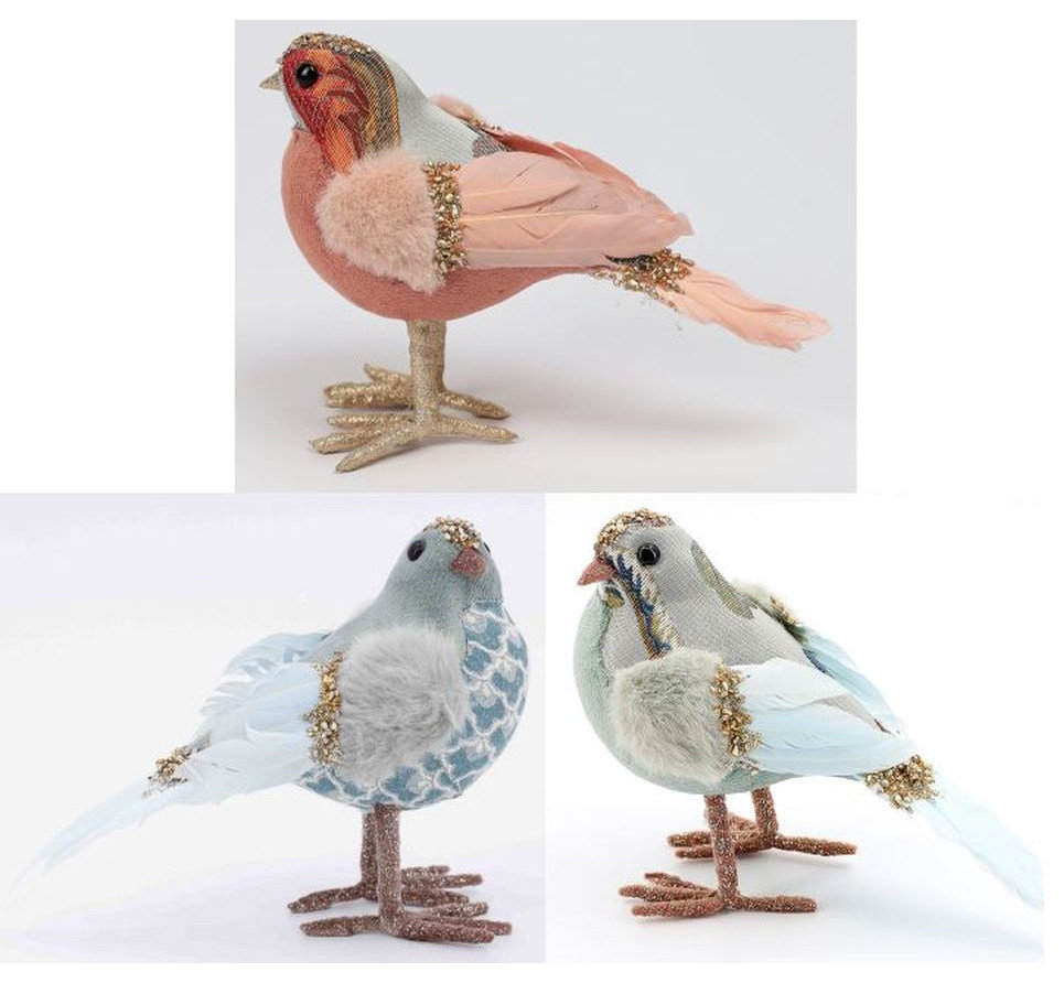 Mark Roberts 2022 Patchwork Bird, Assortment of 3 8 x 6" - Contemporary ...