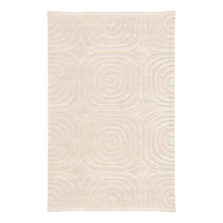 Optic 41108 Pink/Ivory 5' x 8' Rug, Rectangle 5' x 8' - Contemporary ...