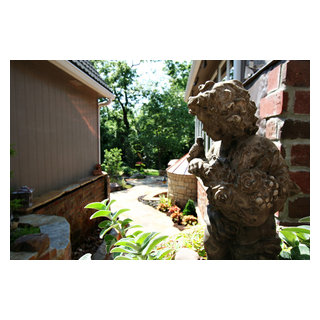 Whimsical Water Feature & Patio - Rustic - Kansas City - by NSPJ ...