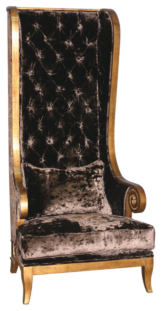 Melrose High Back Lounge Chair - Traditional - Armchairs And Accent ...