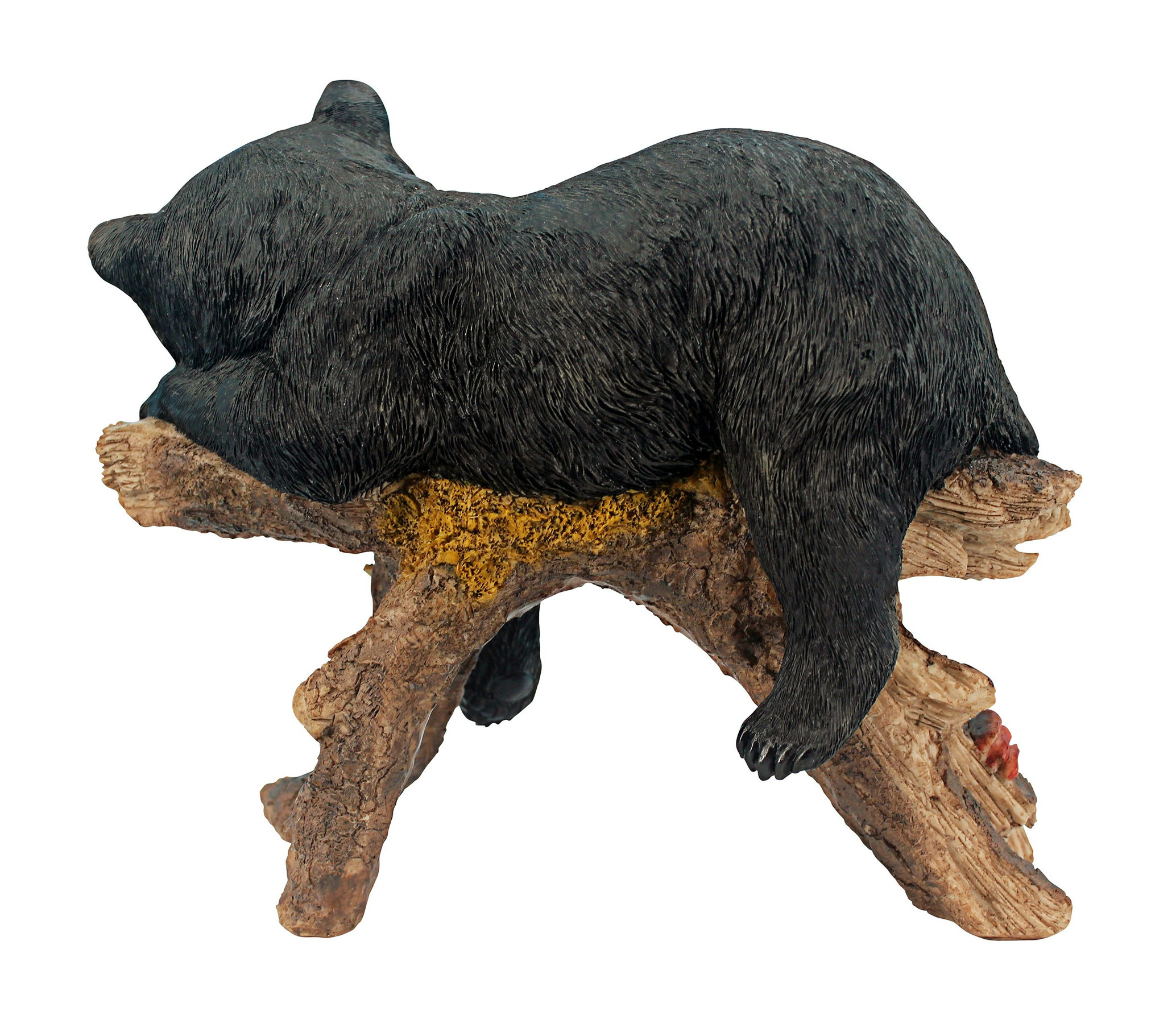 Catnapping Cub Black Bear Statue - Rustic - Garden Statues And Yard Art ...