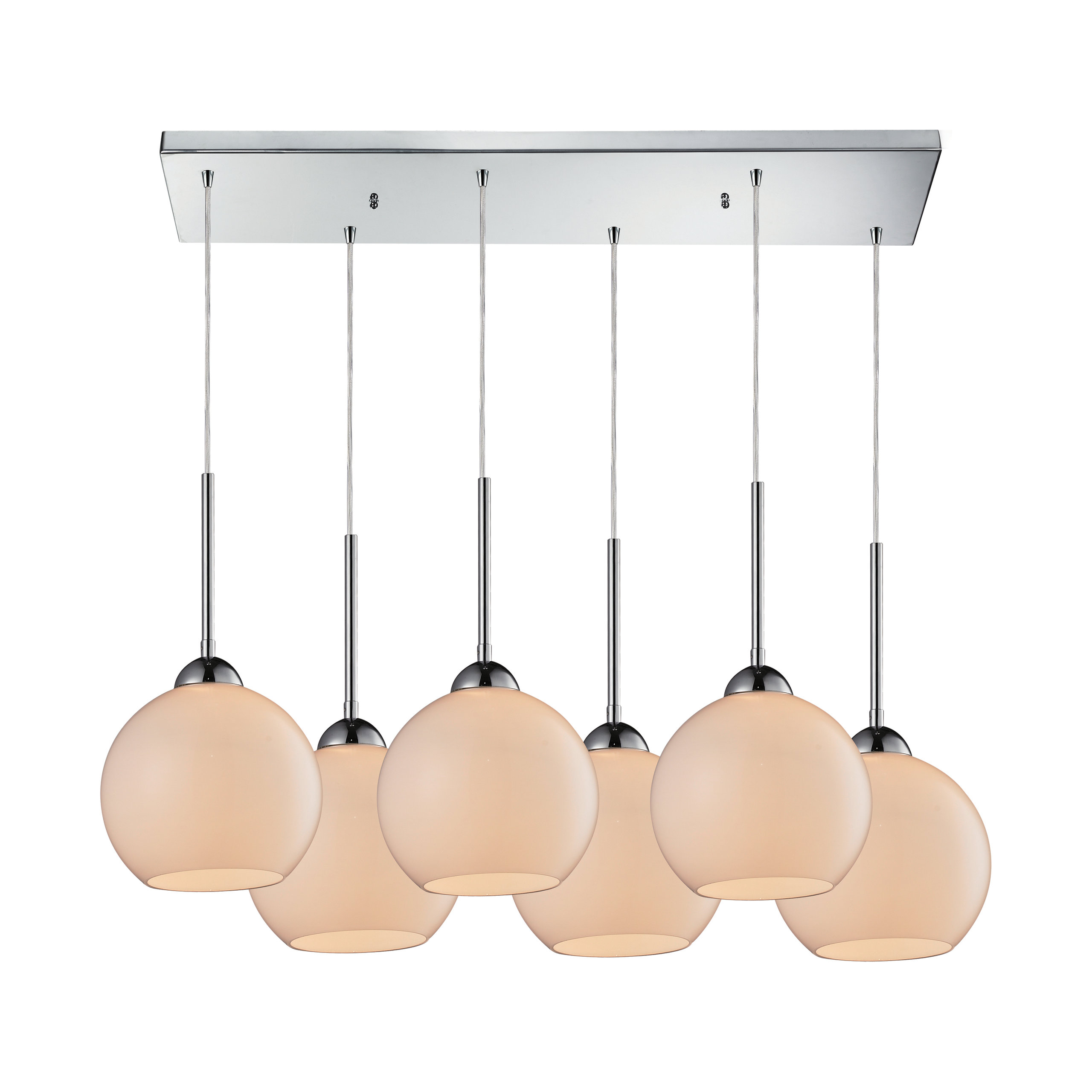 Cassandra 6-Light Rectangular Pendant Fixture - Transitional - Pendant ...