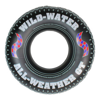 36" Black and White Inflatable Wild Water Monster Tire Inner Tube ...