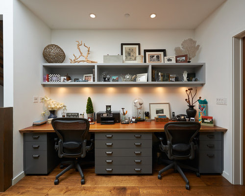 Cabinet Above Office Desk Home Design Ideas, Pictures, Remodel and Decor