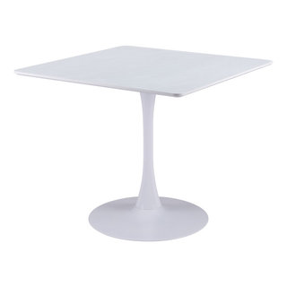 Molly Dining Table White - Midcentury - Dining Tables - by Zuo Modern ...