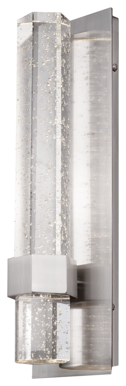 Warwick Wall Sconce, Brushed Nickel, 4.5"Wx15"Hx3.5"E, 4.5"Wx15"Hx3.5"E ...
