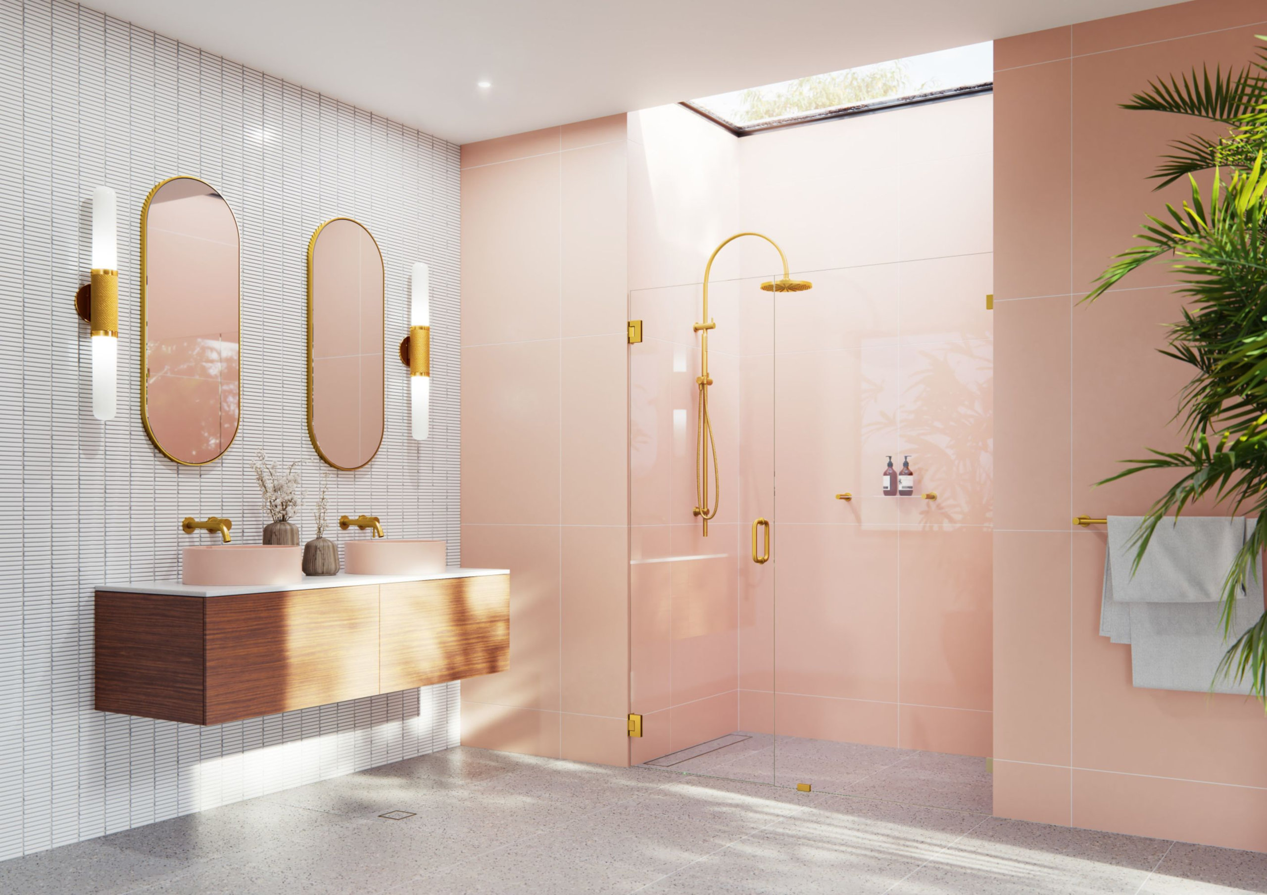 Glass Warehouse GW-WH-60 Illume 78"H x 60"W Hinged Frameless ...