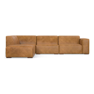 Rex Left Corner Sectional Modular Sofa With Ottoman - Contemporary ...
