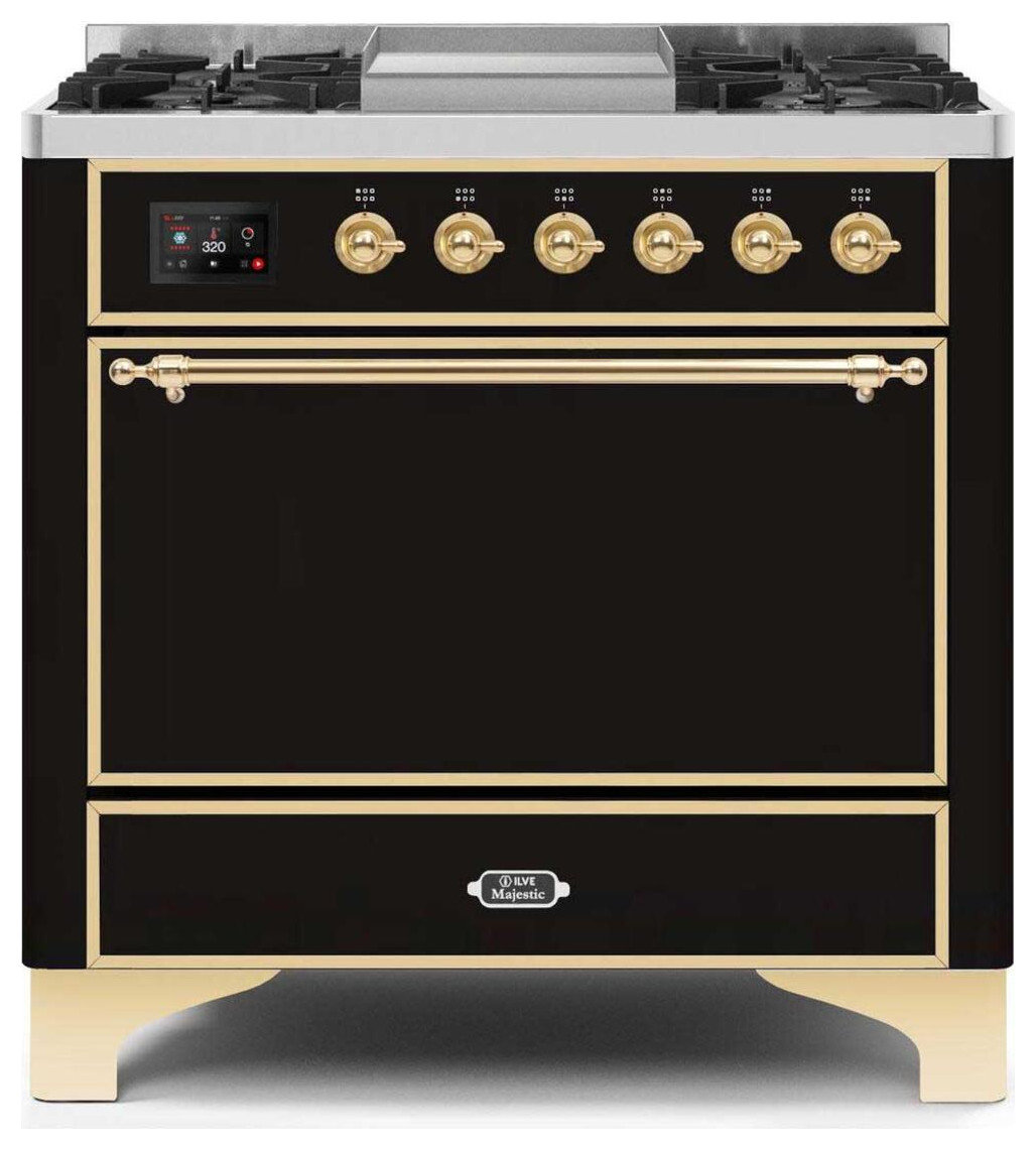 36 Majestic II Range With Solid Door and Griddle, 36 - Contemporary ...
