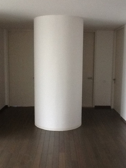 Column in front of bedrooms!