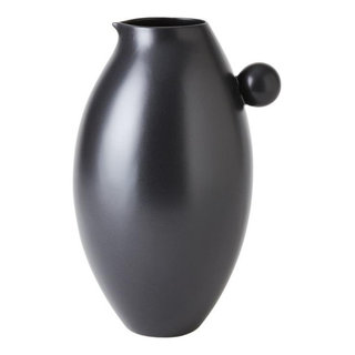 Ball Handled Small Black Pitcher - Transitional - Pitchers - by ...