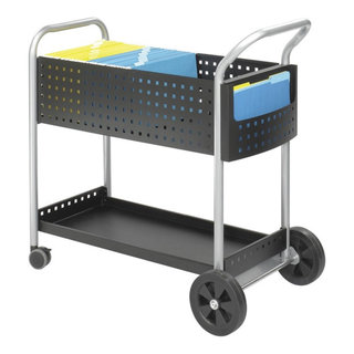 Safco Scoot 32"W File Cart - Contemporary - Office Carts And Stands ...