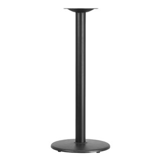 Table Base With 3'' Diameter Bar Height Column, 18'' Round ...