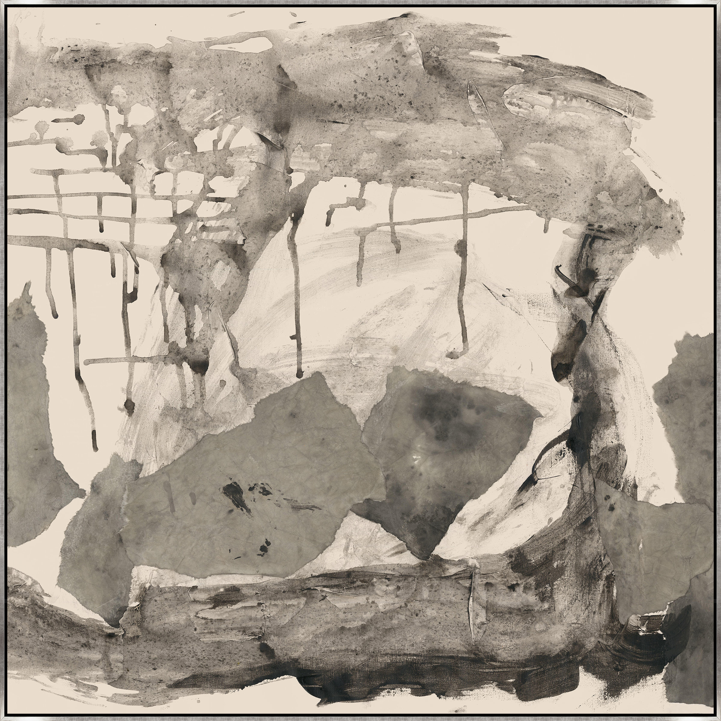 Silver and Cold II Artwork, 24x24 - Contemporary - Prints And Posters ...