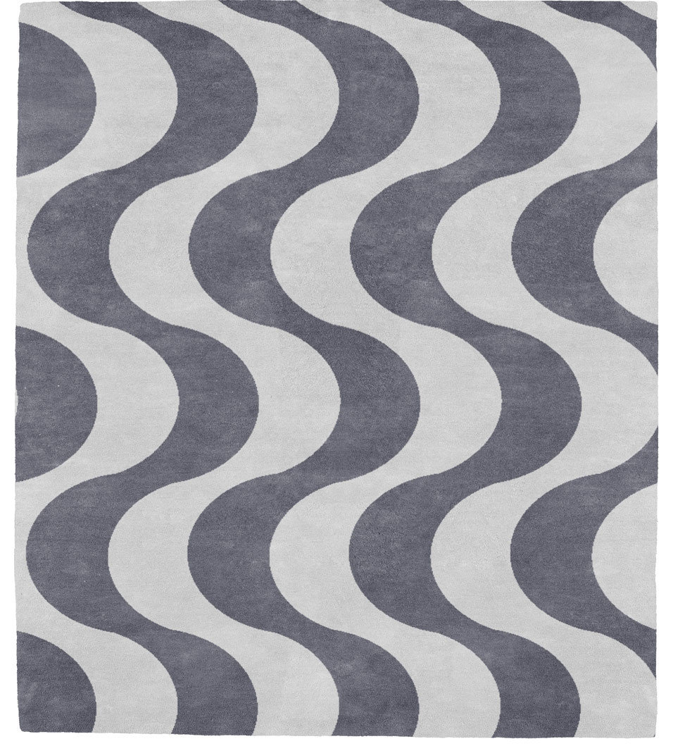 Marx Burle 96B Pattern Wool Rug, 10' Square - Contemporary - Area Rugs ...