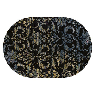Bastille Victorian Area Rug, 6'7"x9'6" Oval - Traditional - Area Rugs ...