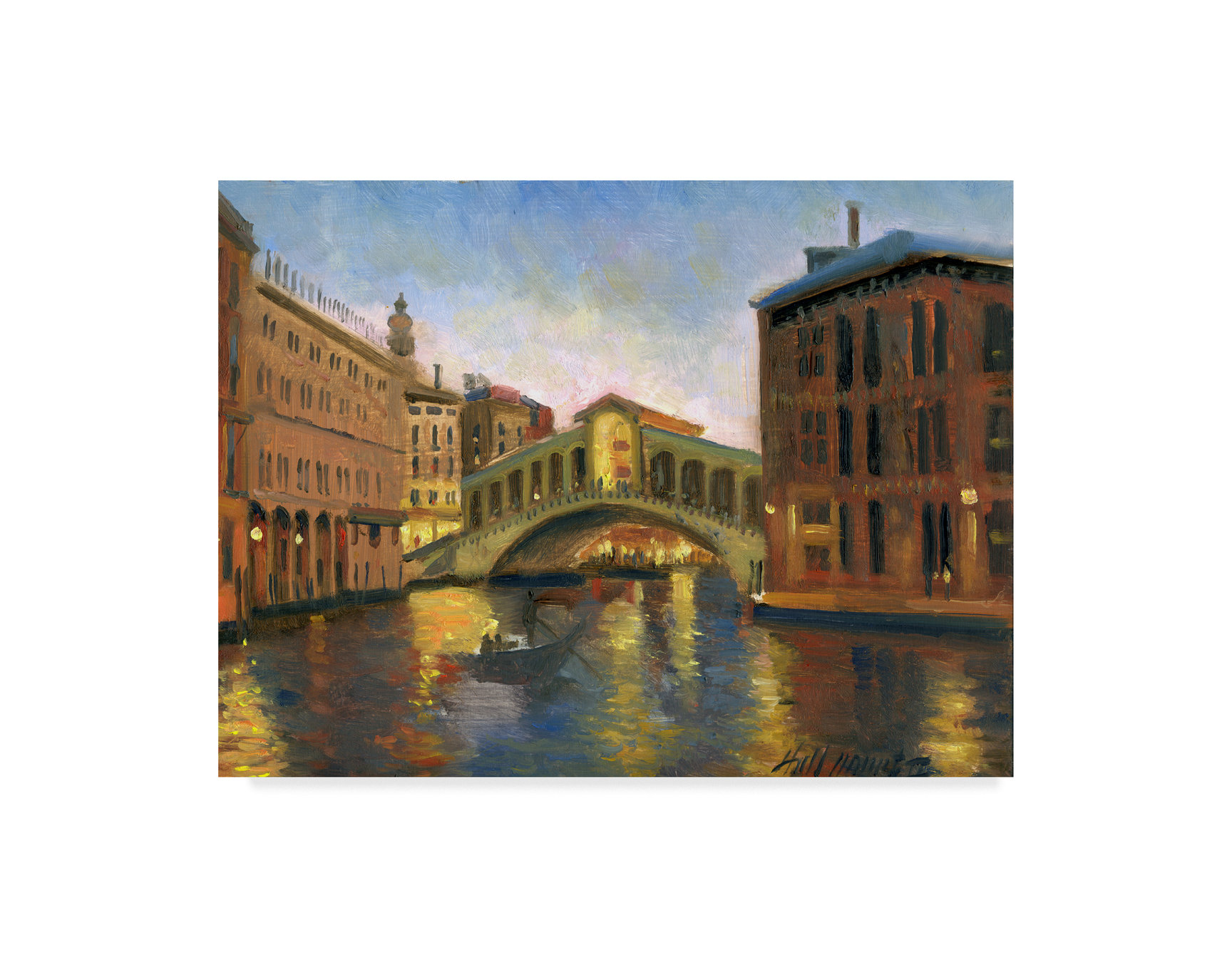 Hall Groat Ii 'Venice Canals' Canvas Art, 24"x18" - Contemporary ...