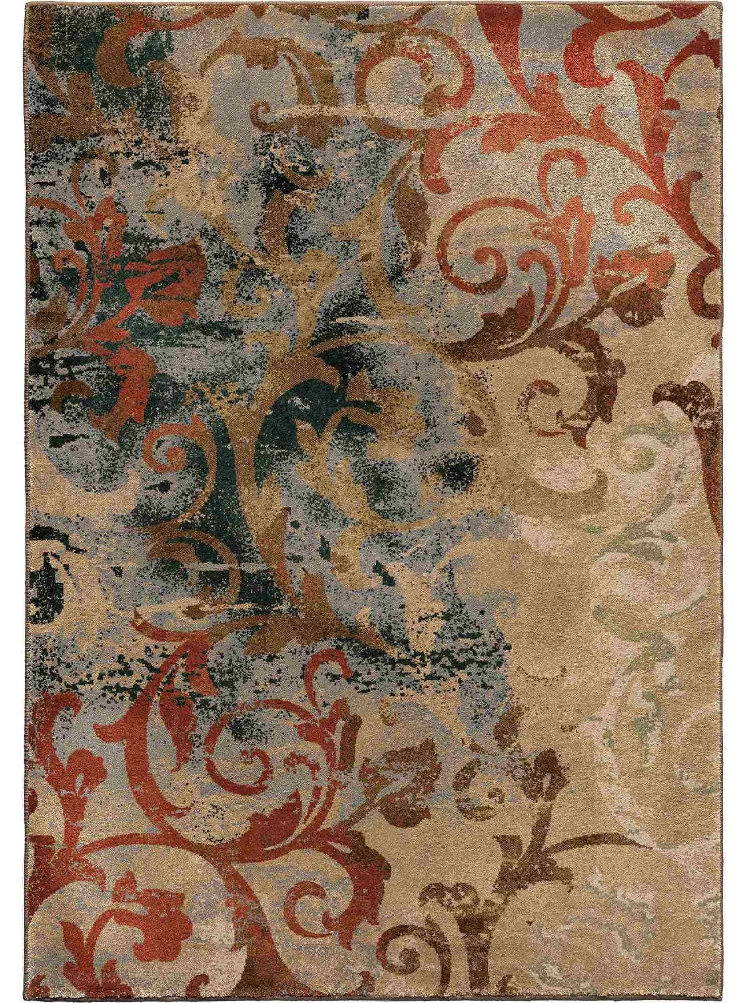 Distress Scroll Multi, 7'10"X10'10" - Contemporary - Area Rugs - by ...