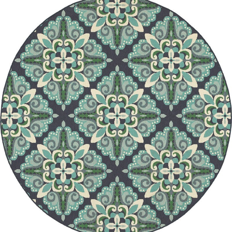 Oriental Weavers Meridian Outdoor Rugs 1'10"x2'10", 7'10" Round ...