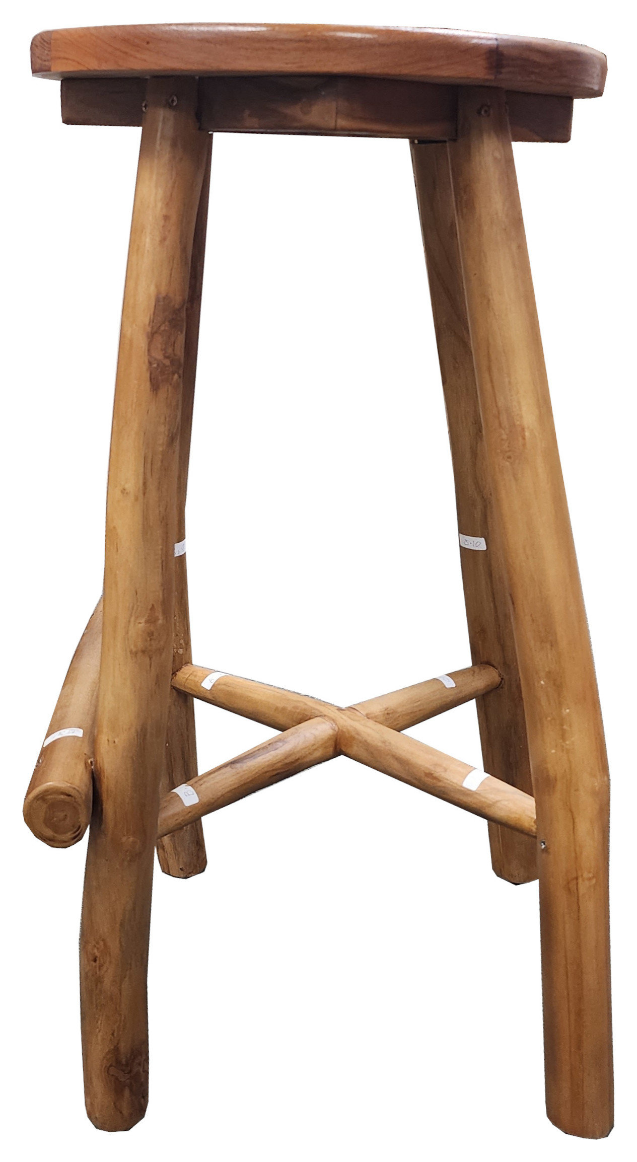 Teak Bar Stool - Rustic - Outdoor Bar Stools And Counter Stools - by ...