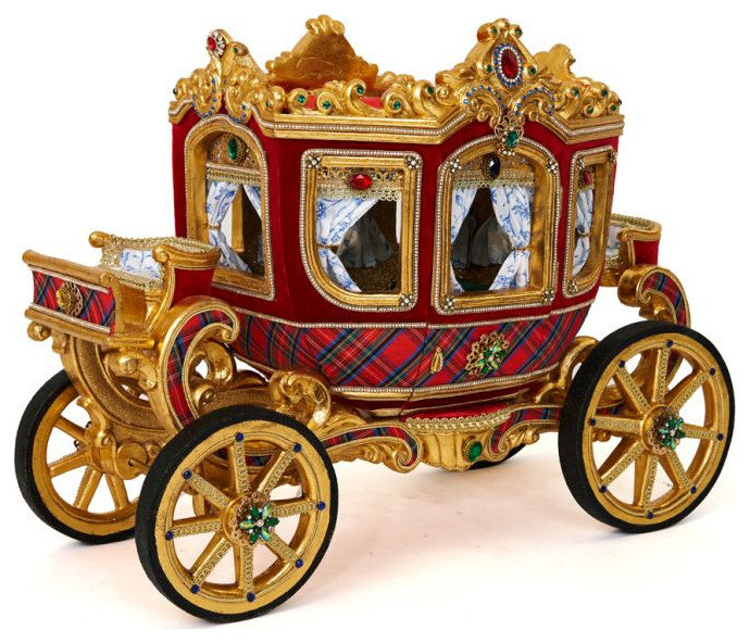 Katherine's Collection 2022 Chinoiserie Carriage Figurine, 25"x12.5"x18 ...