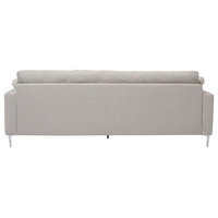 Vari Light Grey Textured Velvet Lounge Sofa - Midcentury - Sofas - by ...