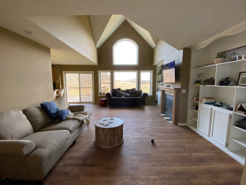 Asymmetrical Living Room Design Overhaul