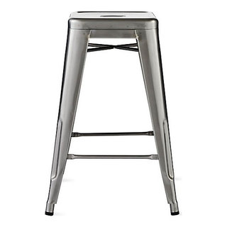 Industrial stool Gunmetal, L - Industrial - Bar Stools And Counter ...