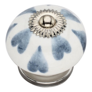Ceramic Knob, 1-4/7'', Decorative Knob, Cream Drawer Cabinet Knob, 10 ...