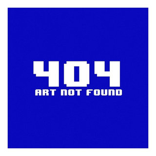 "Virtual Messages in the Real World - 404 Square Blue" Paper Art, 20 ...