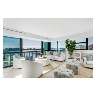 Waterview Towers - Transitional - Family Room - Miami - by Meridith ...