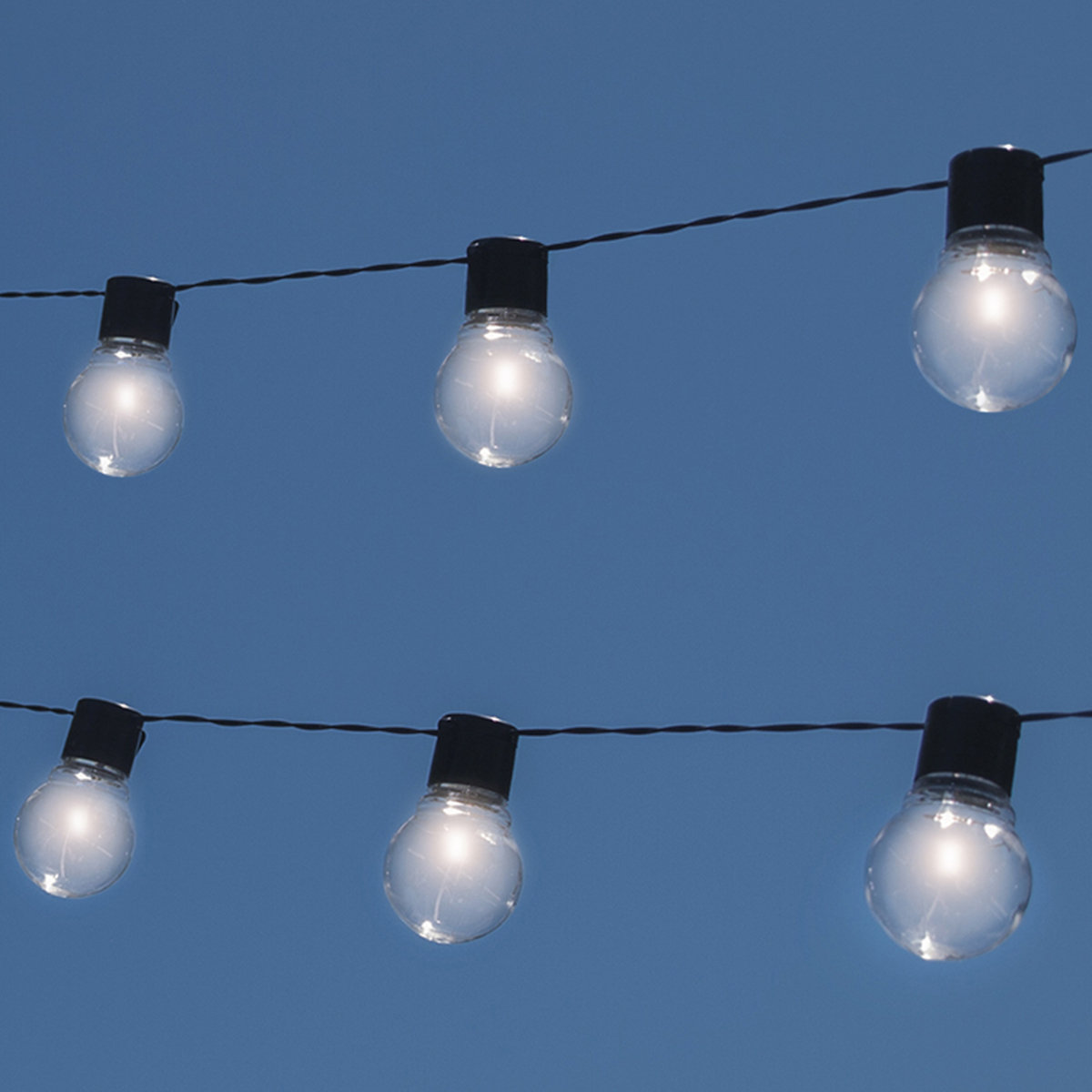 Solar Edison Patio String Lights - Contemporary - Outdoor Rope And ...