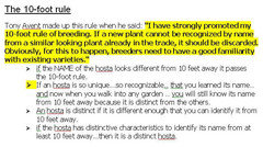 What is the '10 Foot Rule'?