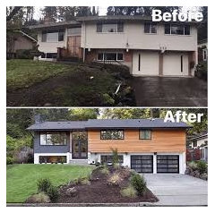 Tudor Split Level Exterior Makeover