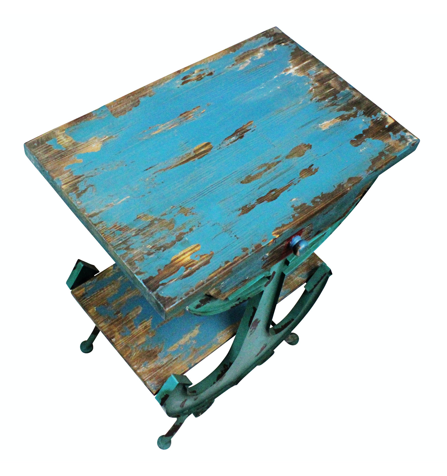 Anchors Aweigh Coastal Side Table - Beach Style - Outdoor Side Tables ...
