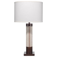 Contemporary White Hair on Hide Table Lamp 32 in Oil Rubbed Bronze ...