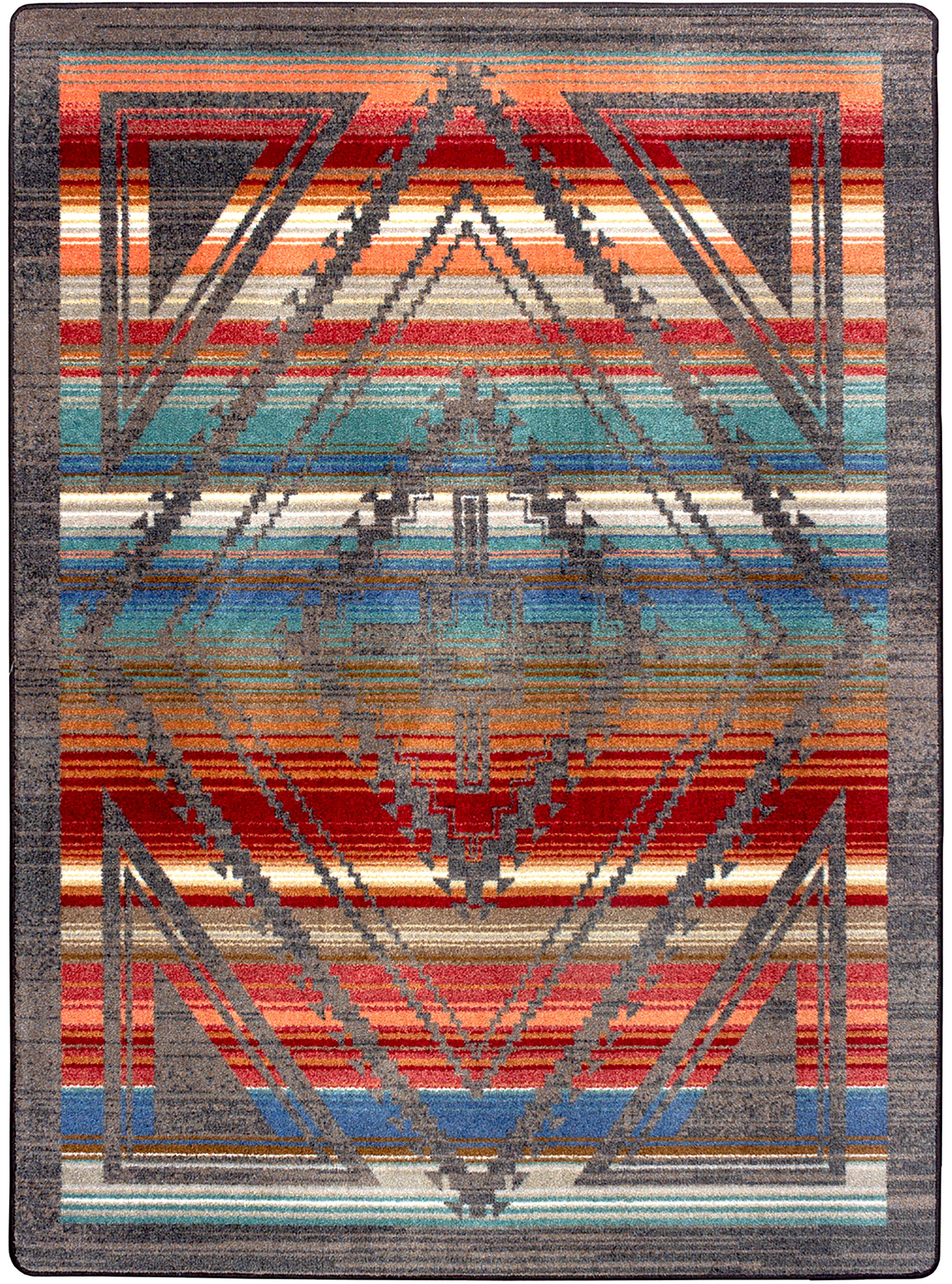 Rim Shot, Brown, 4'x5', 4'x5' - Southwestern - Area Rugs - by American ...