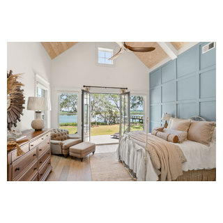 Sapelo Sound One Story Coastal Home in Port Royal - Farmhouse - Bedroom ...