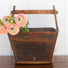 Brown Glazed Vintage Asian Basket - Eclectic - Baskets - by De-cor | Houzz