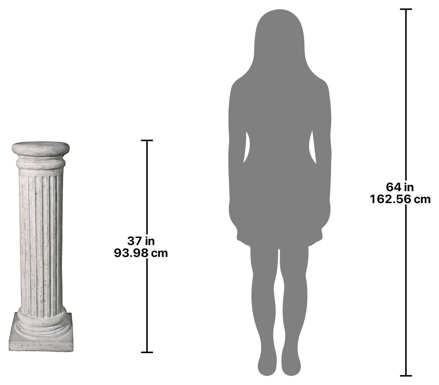 Medium Greek Fluted Plinth - Traditional - Garden Statues And Yard Art ...