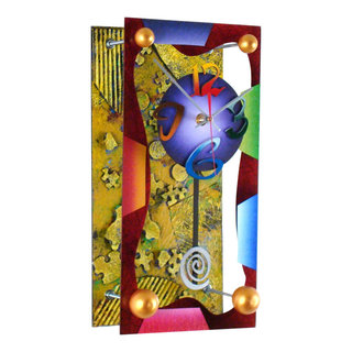 March Jester Wall Clock - Eclectic - Wall Clocks - by david scherer | Houzz