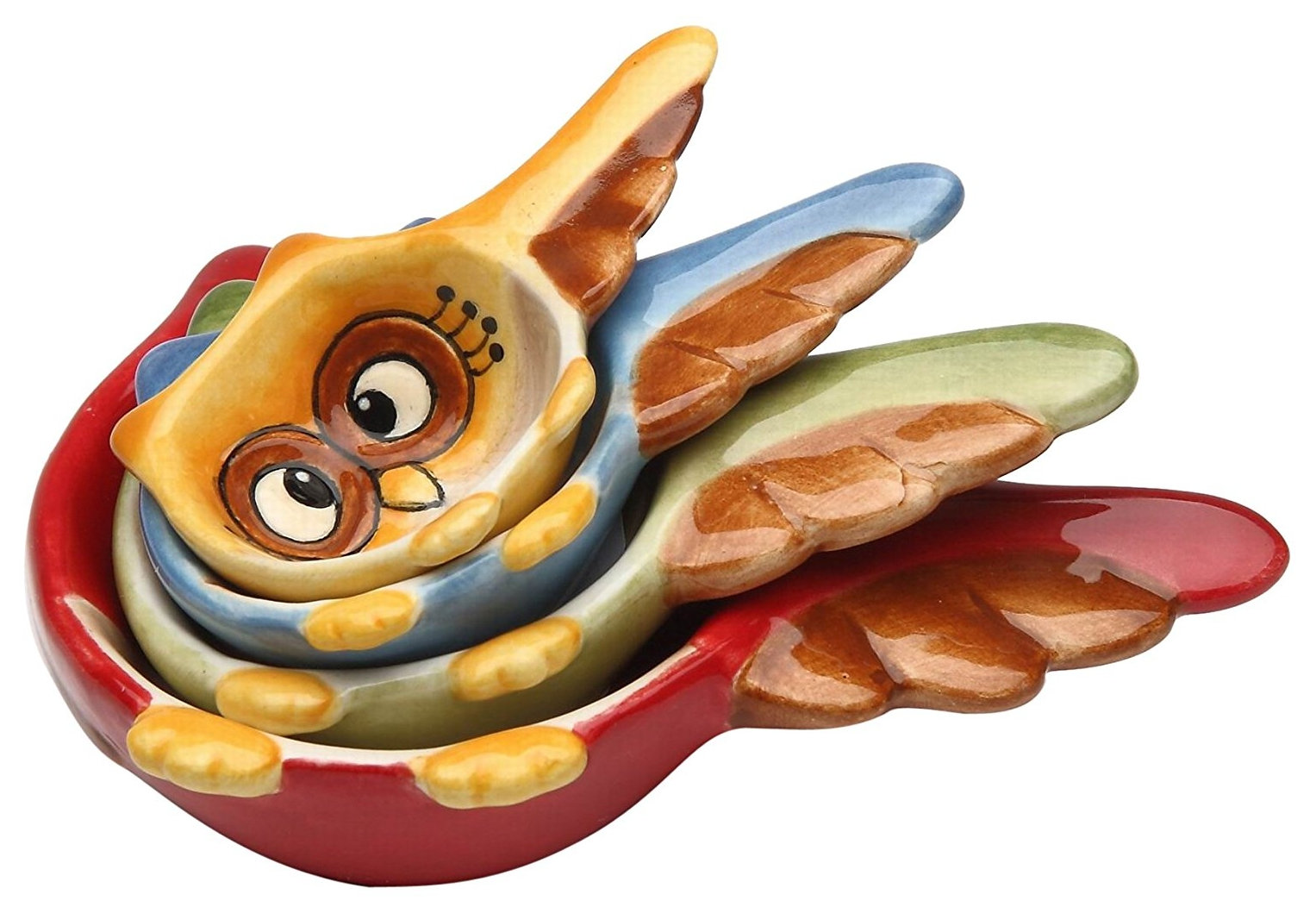 Owl Design Nested Measuring Spoon Set - Contemporary - Measuring Spoons ...